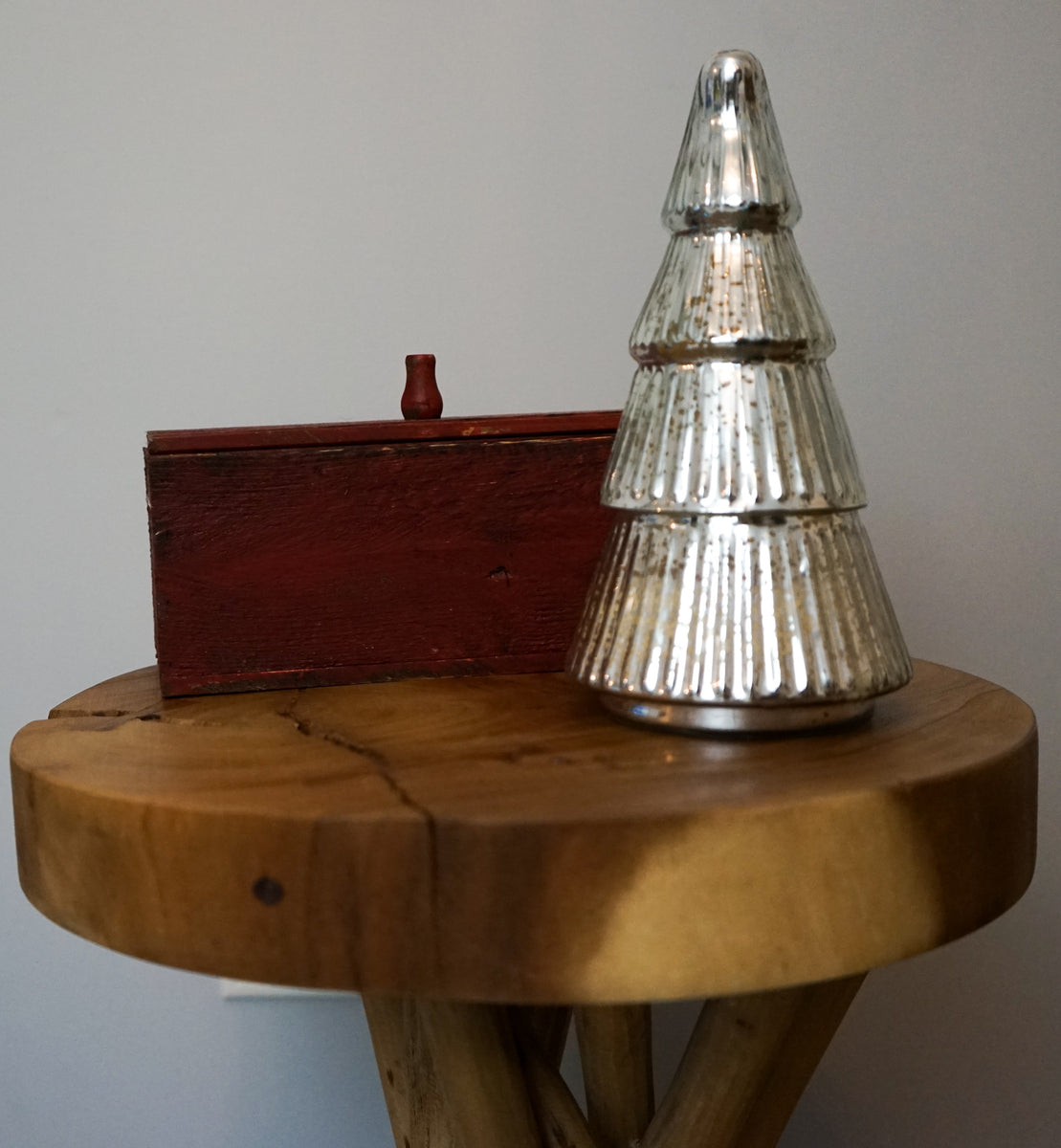 Balsam & Cedar Etched Mercury Glass Tree Candle – Blessed Home Decor By ...